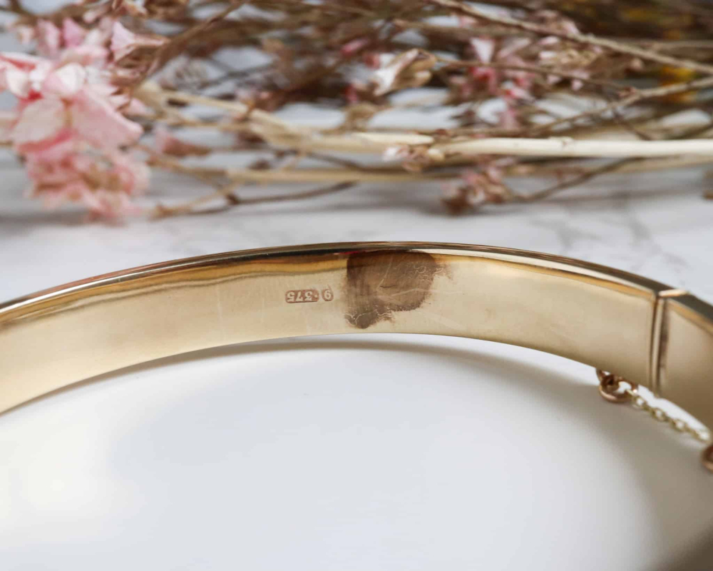 Vintage 9ct Gold Bangle 1964 - Aladdins Cave Jewellery