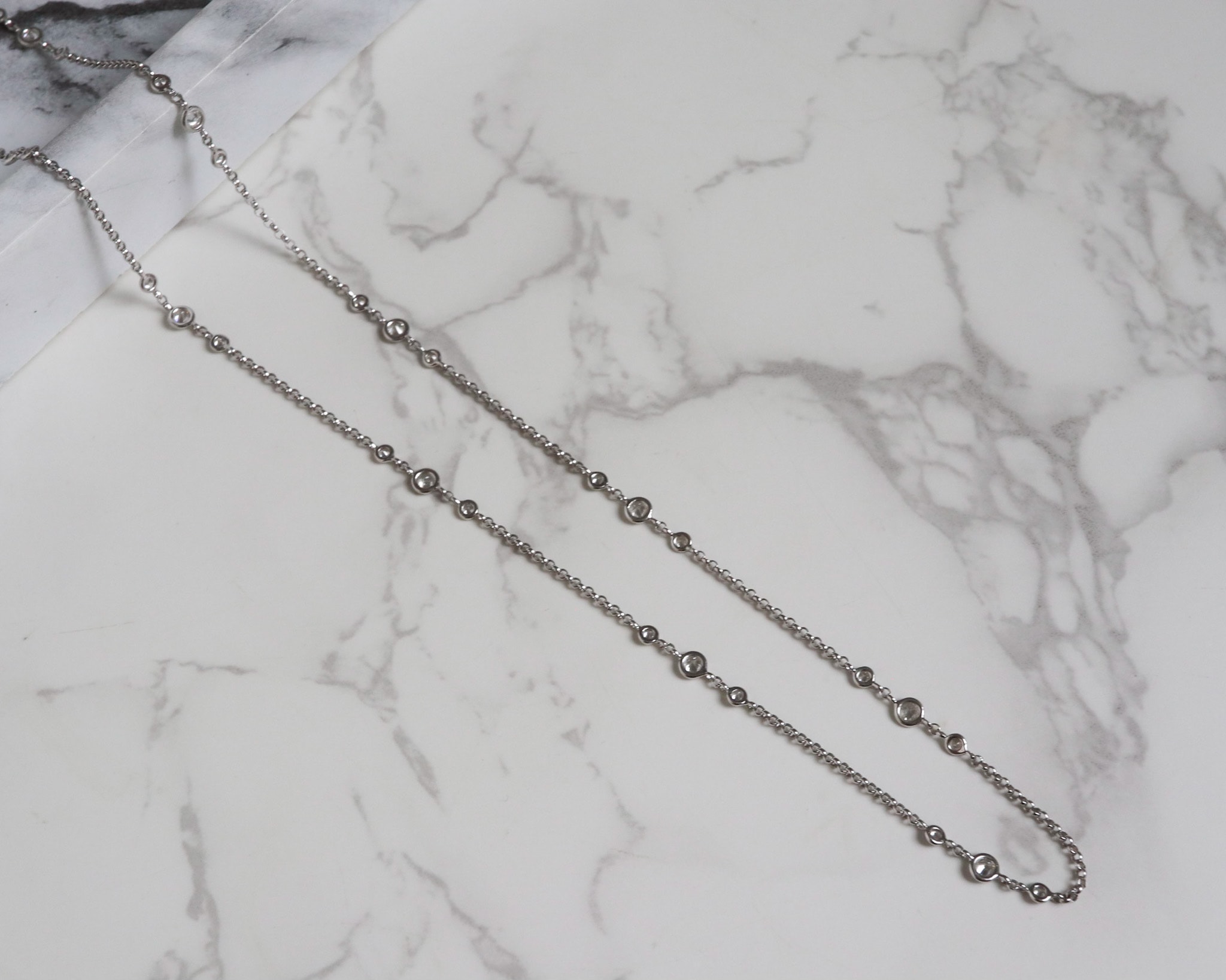 Diamond Chain Necklace 2.10ct - Aladdins Cave Jewellery