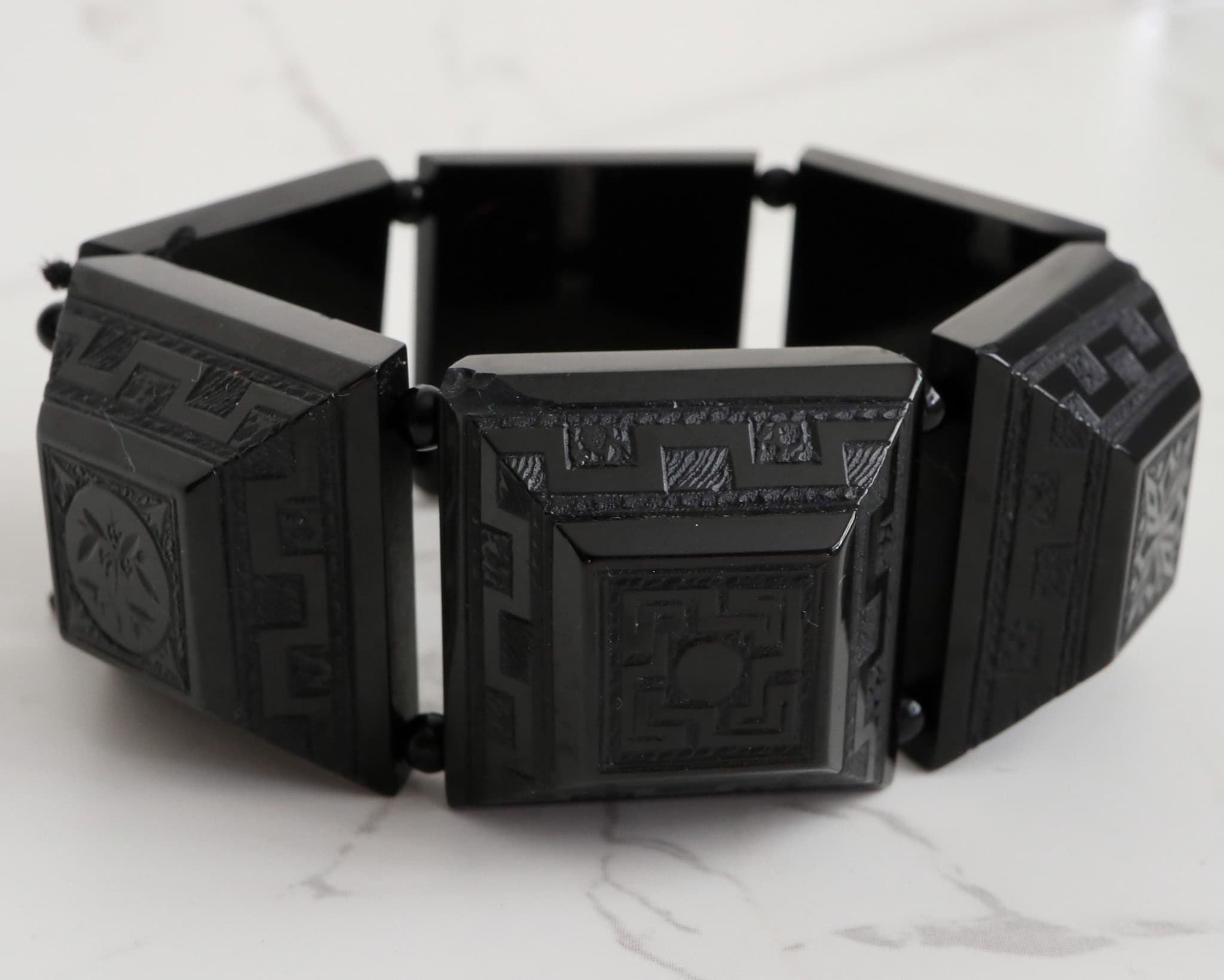 Victorian Jet Bracelet - Aladdins Cave Jewellery