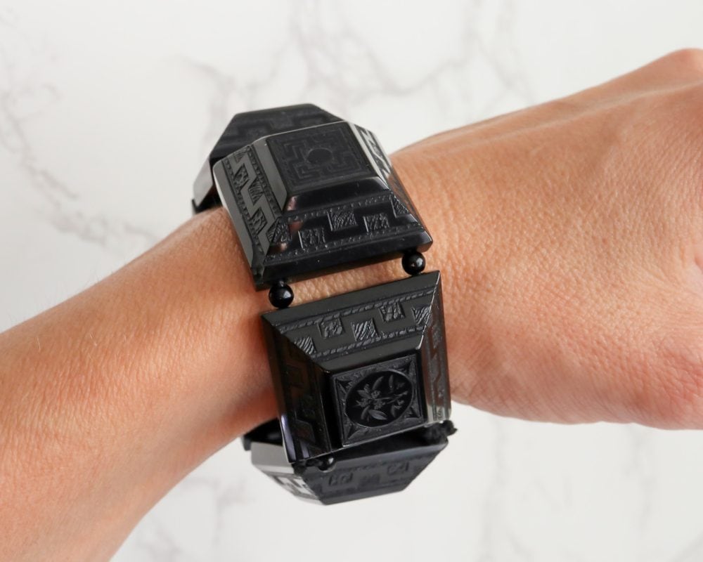 Victorian Jet Bracelet - Aladdins Cave Jewellery