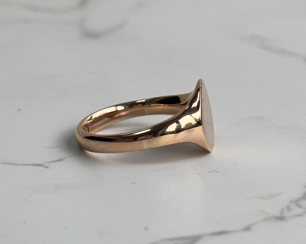 9ct Gold Signet Ring 1920 - Aladdins Cave Jewellery