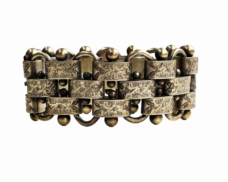 Victorian Silver Gilt Bracelet - Aladdins Cave Jewellery